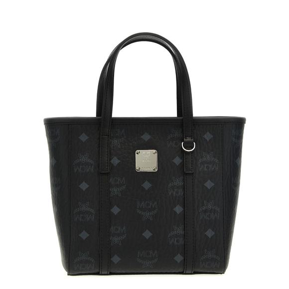 MCM | Bags | Mcm Aren Satchel Mini Tote Bag Black | Poshmark